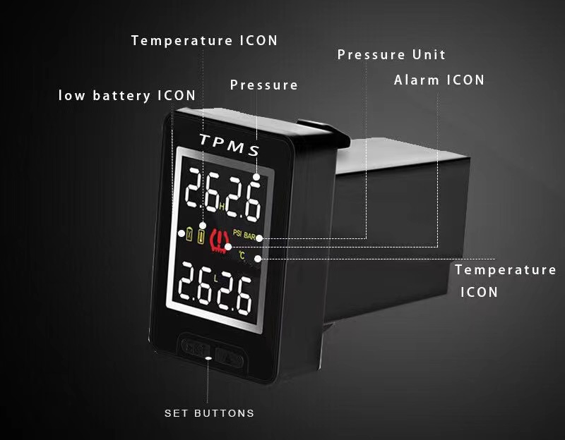 LCD Display Receiver Embedded Installation TPMS for Honda Cars-LEON CDB