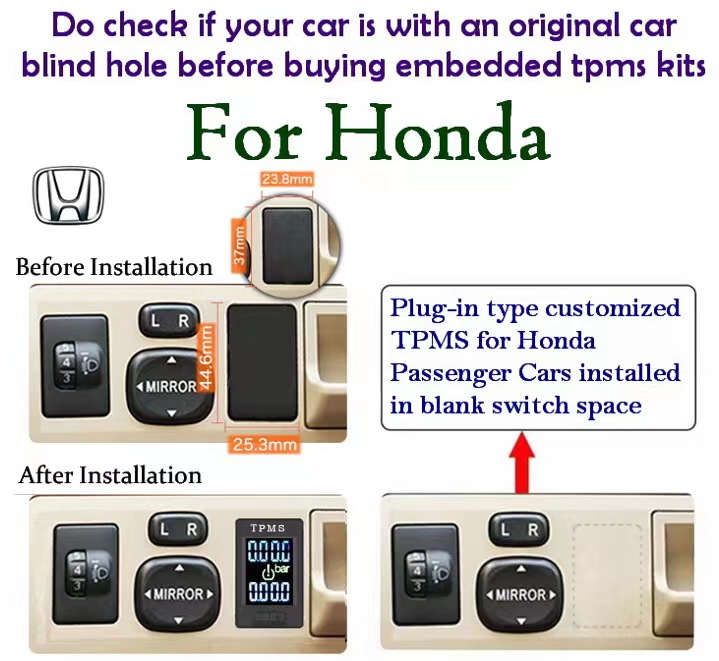 honda plug-in embeded car tpms